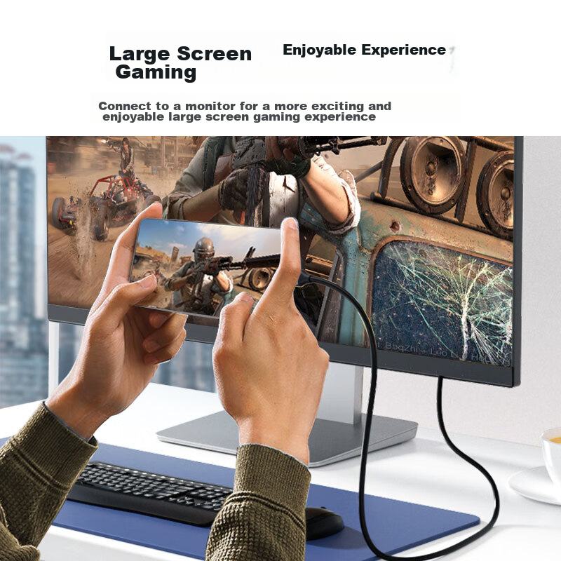 Кабель-конвертер LinkStone Type-C в DP 4K 60 Гц для зеркального отображения 2 метра высококачественного видео