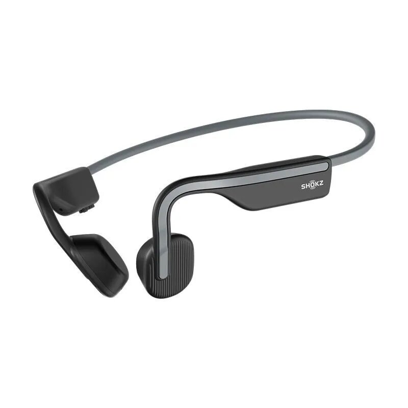 SHOKZ Наушники беспроводные с микрофоном, Bluetooth, USB Type-C, черно-серый, светло-серый