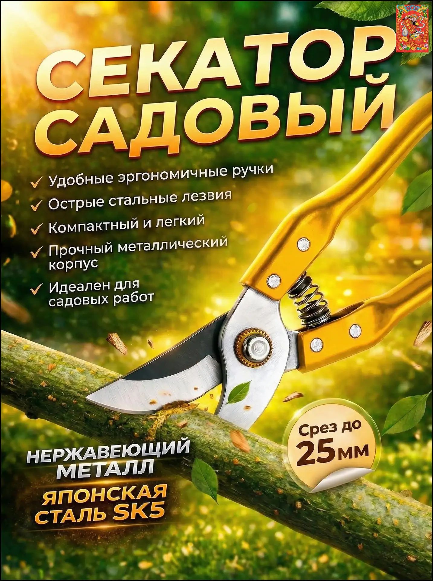 Секатор садовый профессиональный