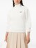 Толстовка LACOSTE Logo-patch half-zip sweatshirt, размер 40 EU, , белый