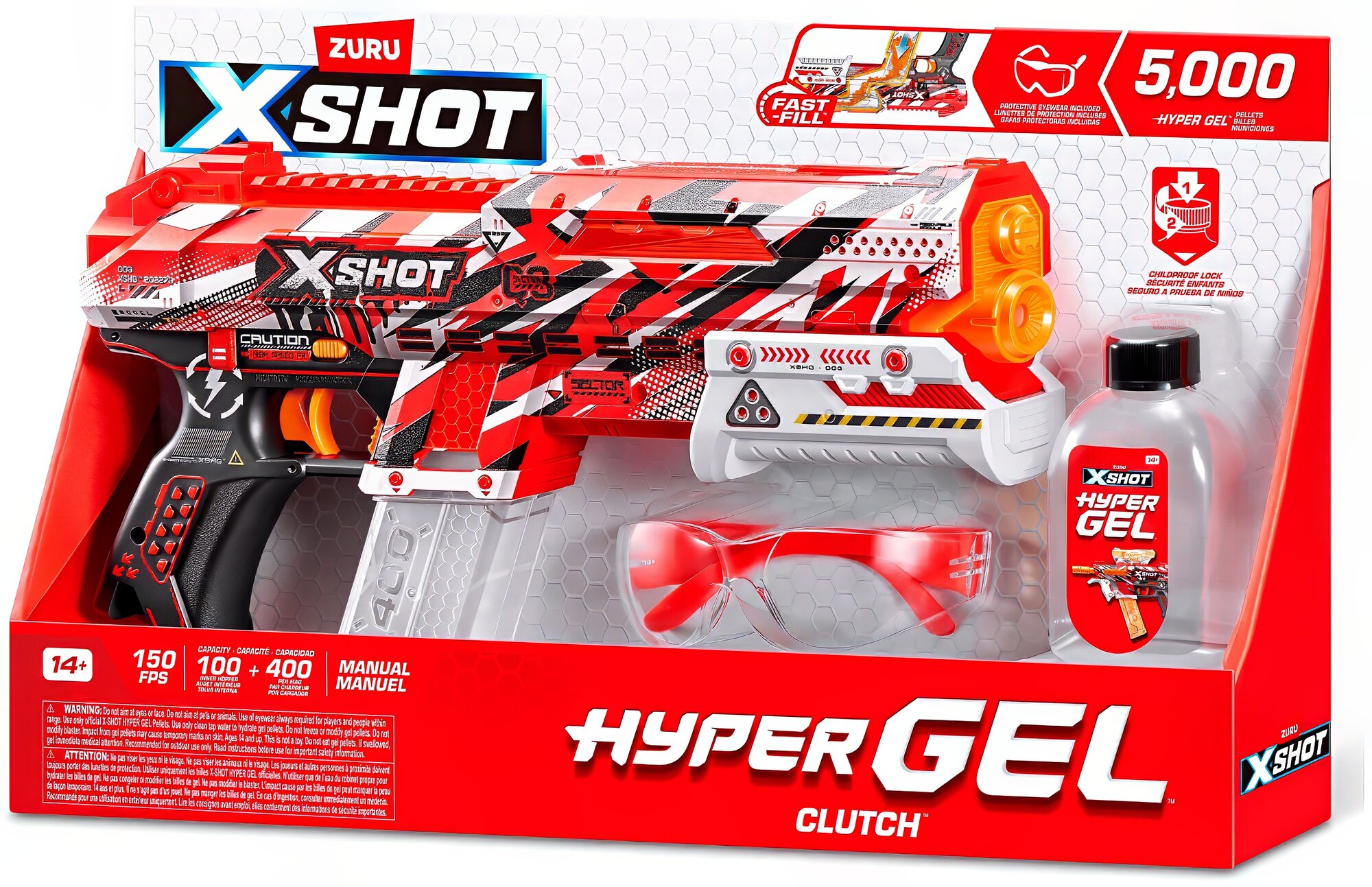 Набор игровой ZURU X-Shot HYPERGEL Клатч