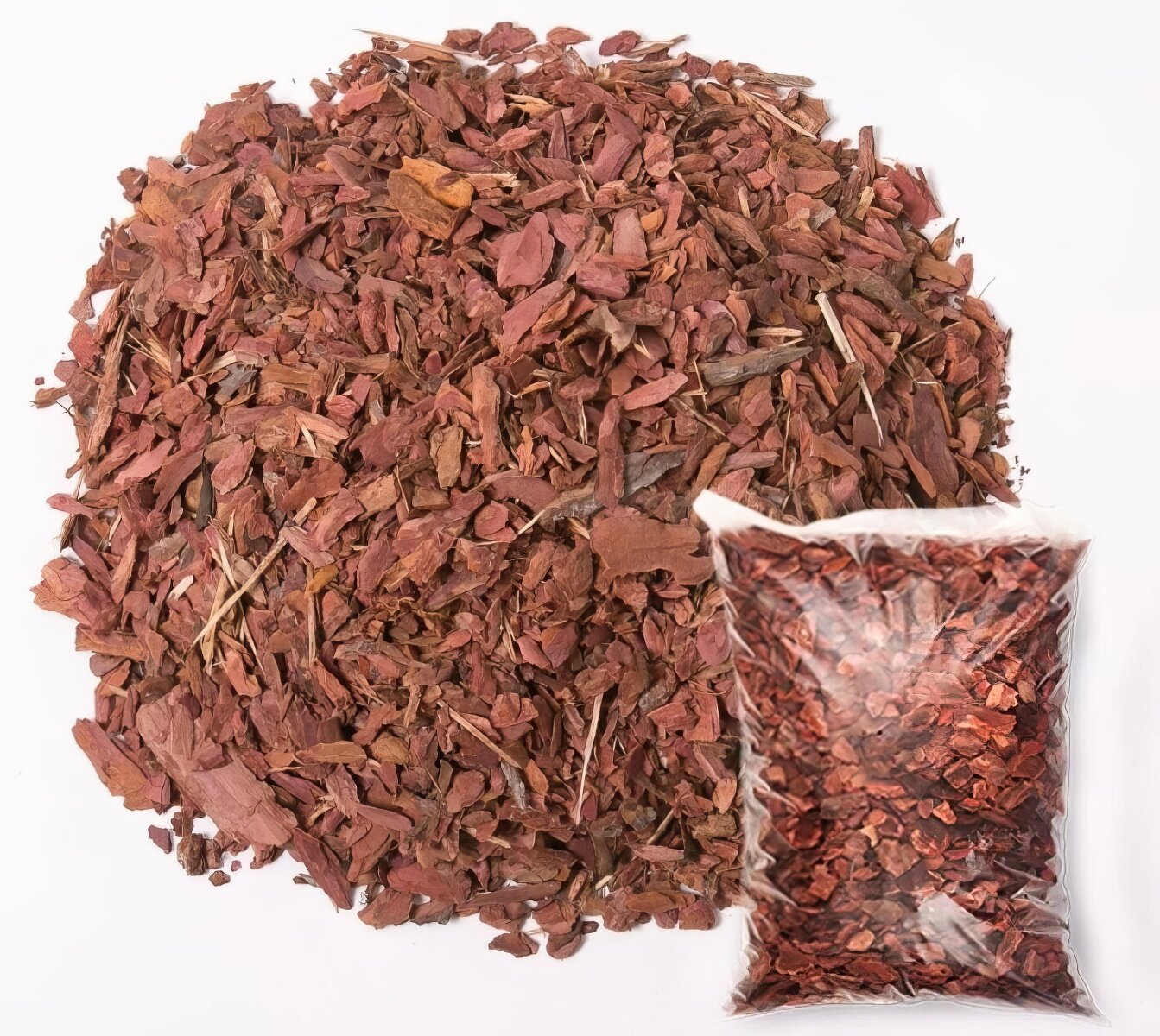 Кора сибирской лиственницы фракция 1-5 см 60 л