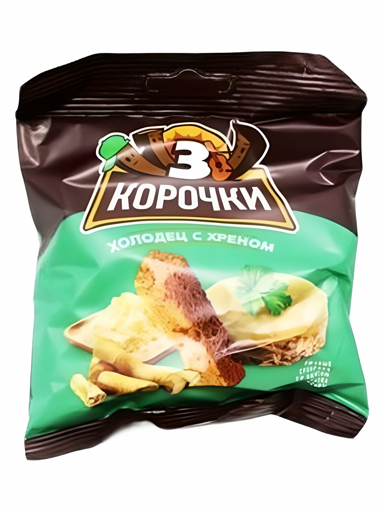 Сухарики ржаные 3 Корочки со вкусом холодца с хреном
