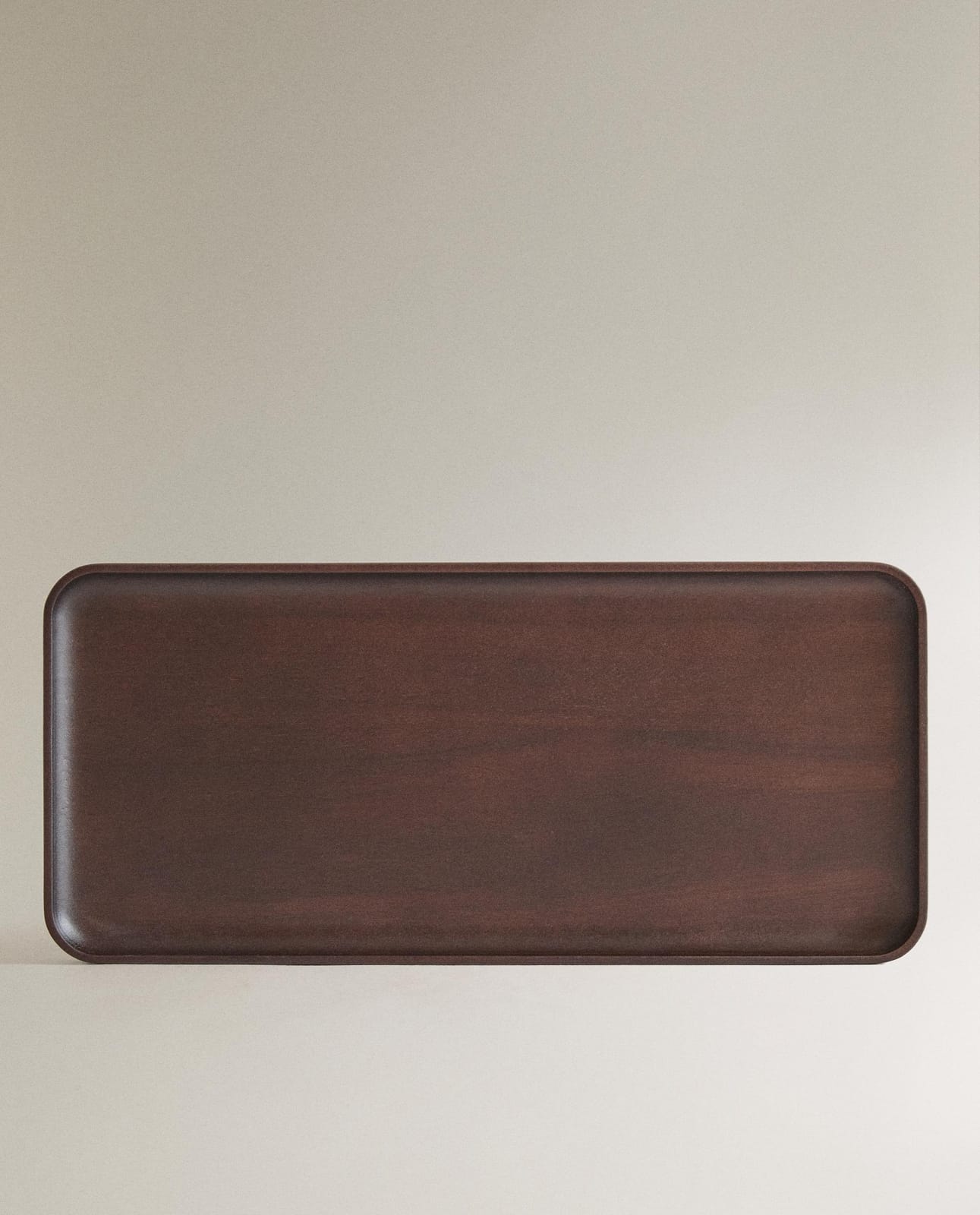 Подставка декоративная ZARA HOME поднос для ванной из древесины акации, светло-бежевый, 1.6x35x16 см 4537/102/052-99