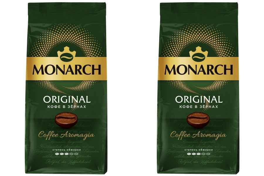 Монарх Кофе в зернах Original 230 г, 2 уп
