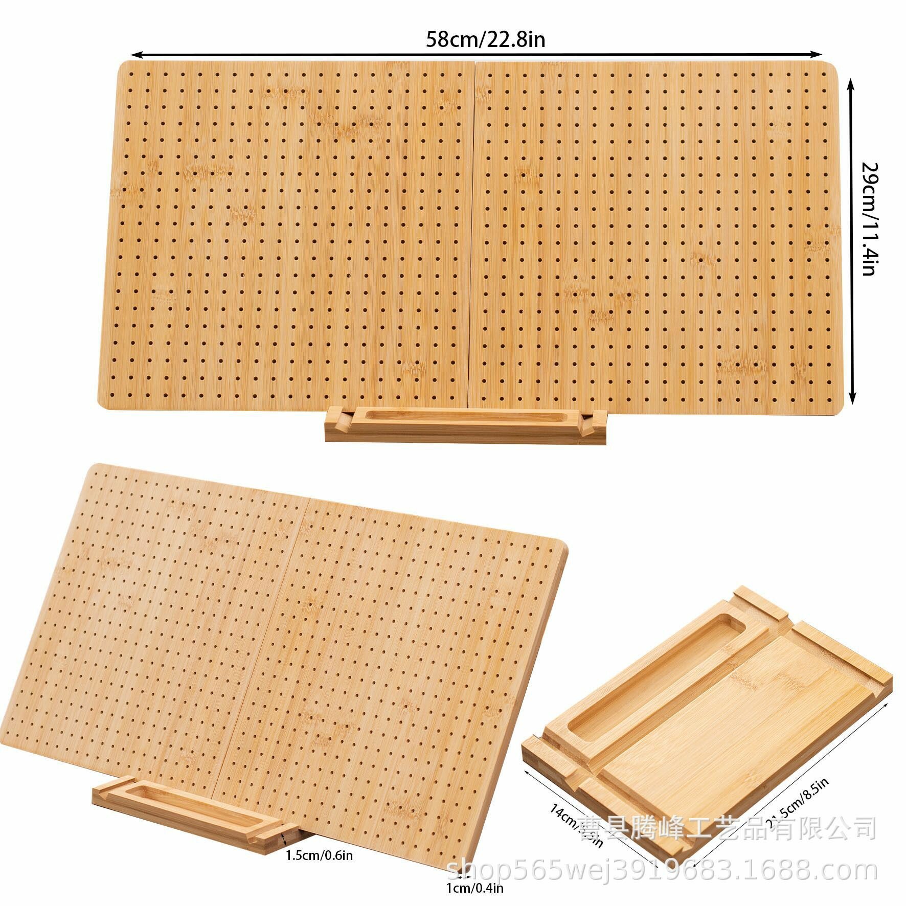 Длинная бамбуковая деревянная спица для вязания 58x29x1см, идеальная для крупных проектов вязания