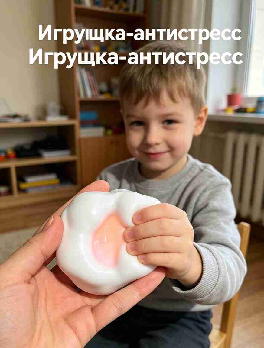 Антистресс сквиш сыр с маслом ши и кокосом, Медленно возвращает форму как настоящее тесто