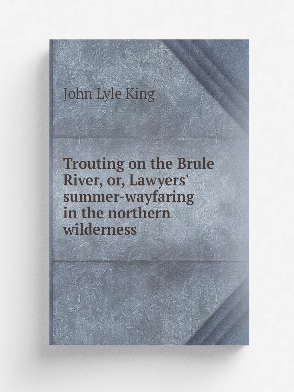 Trouting on the Brule River, or, Lawyers' summer-wayfaring in the northern wilderness | John Lyle King | 1879 | Chicago, The Chicago legal news compa…