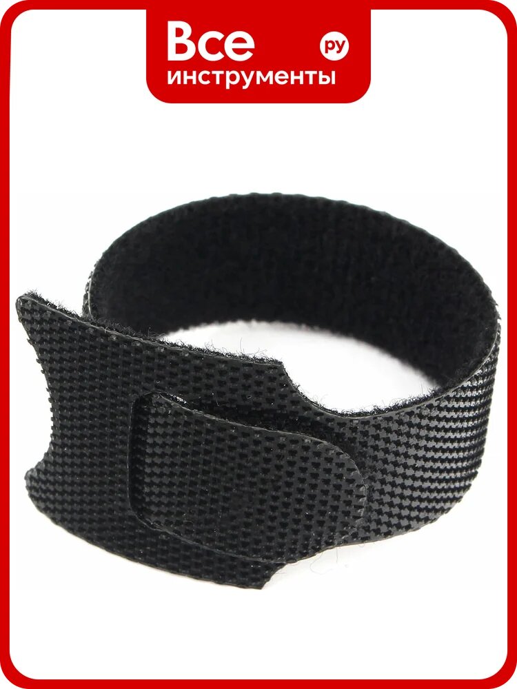 Хомуты-липучки Cablexpert на основе ленты Velcro 125x11 мм, черные, 12 шт. VT-125x11BK