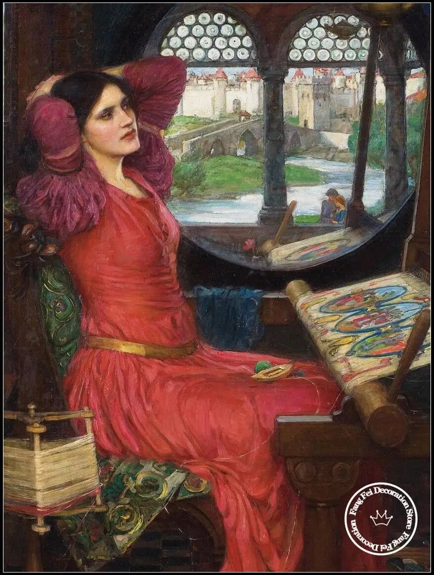 Алмазная картина "Водяной дом", John William Waterhouse 55X40cm Square, JOHNS2