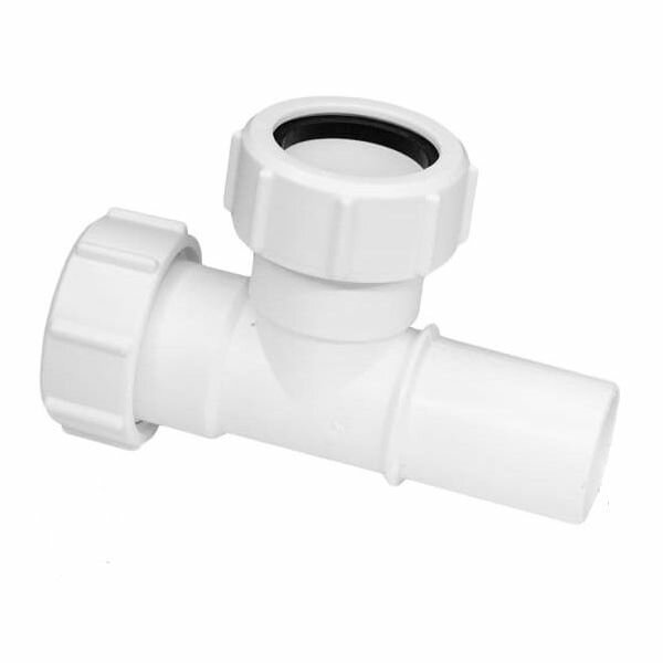 Тройник компрессионный McAlpine 40 мм (40F-WH)