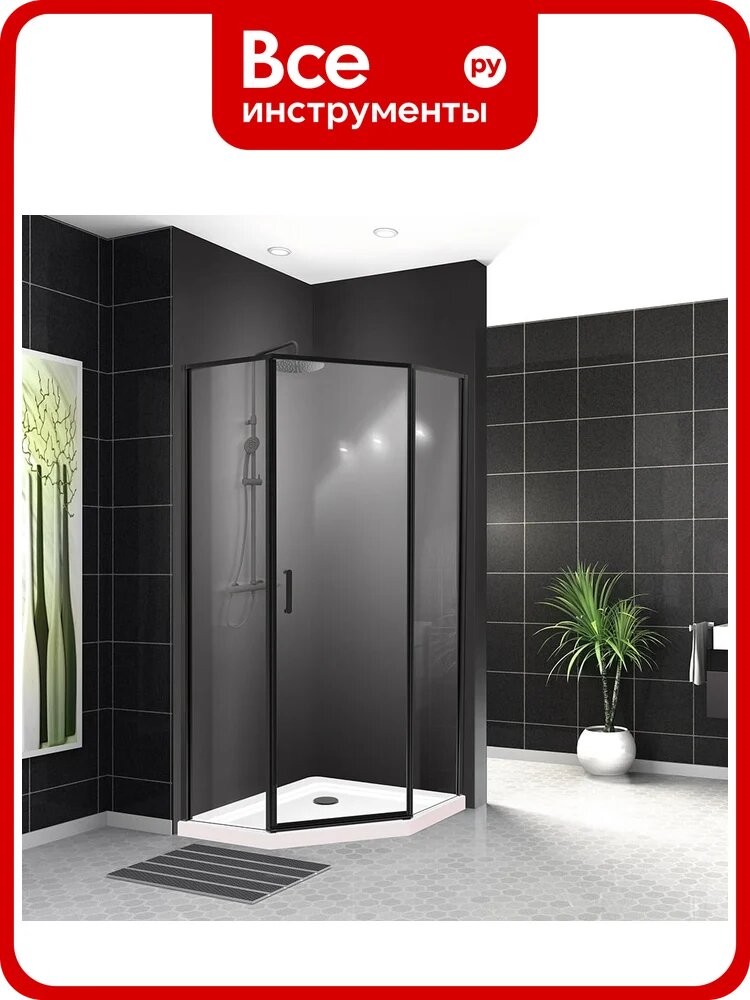 Душевой уголок BelBagno UNO-195-P-1-90-C-NERO