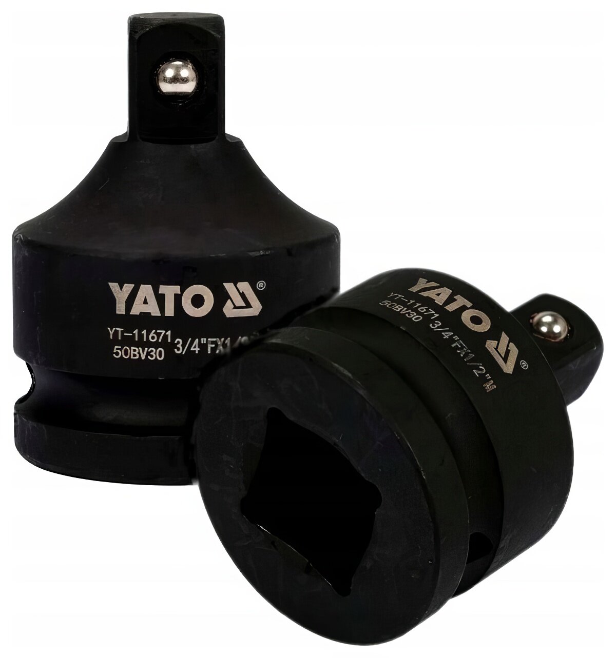 Переходник YATO 3/4' F x 1/2' M ударный YT-11671, 361411671 228 1