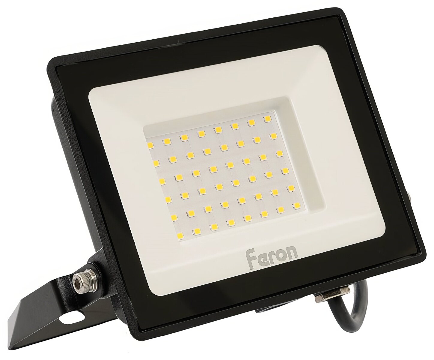 Светодиодный прожектор FERON LL-921 2835 SMD 50W 4000K IP65 AC220V/50Hz, черный 29497