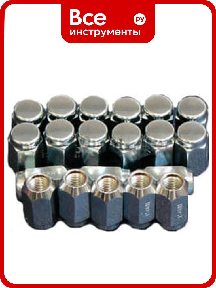 Комплект колесных гаек М12x1,5 RH 20 предметов FORCE 642420