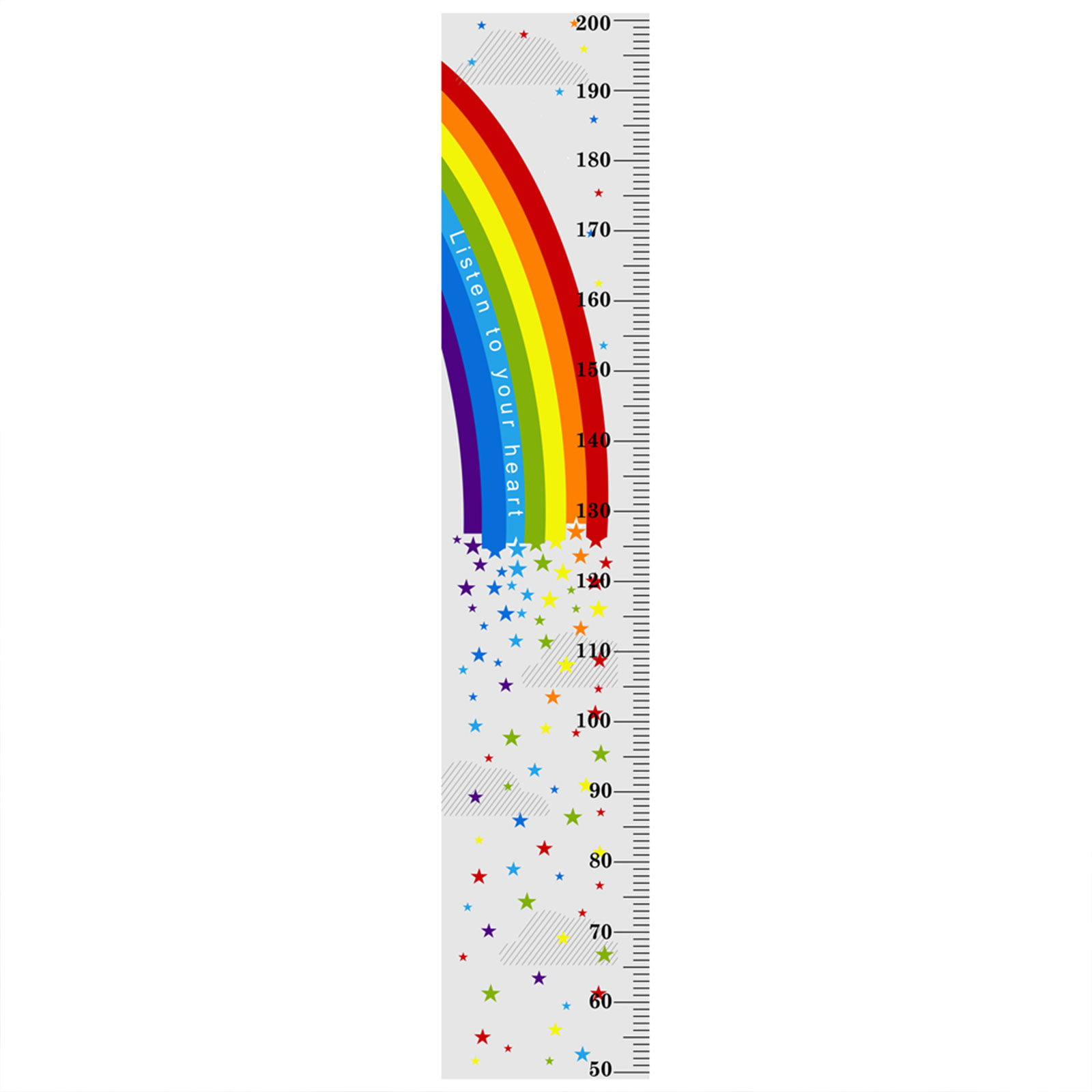 Наклейки Для Детской Комнаты С Ростомером И Картинками 30X151CM