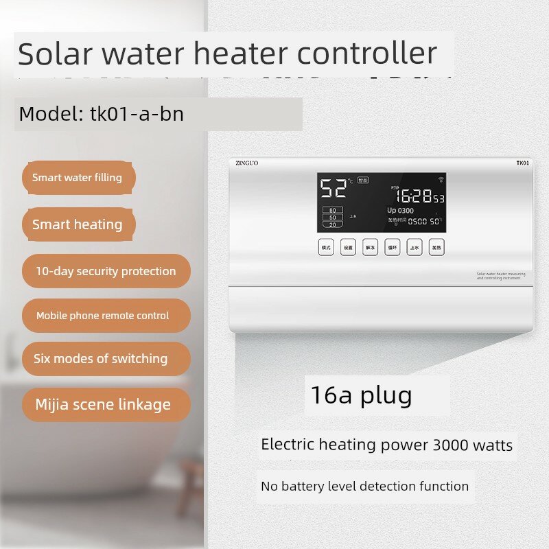 TK01-A-BN Совместимый с Xiaomi Mi Home контроллер водонагревателя солнечной энергии 16А разъем 3000Вт без детекции