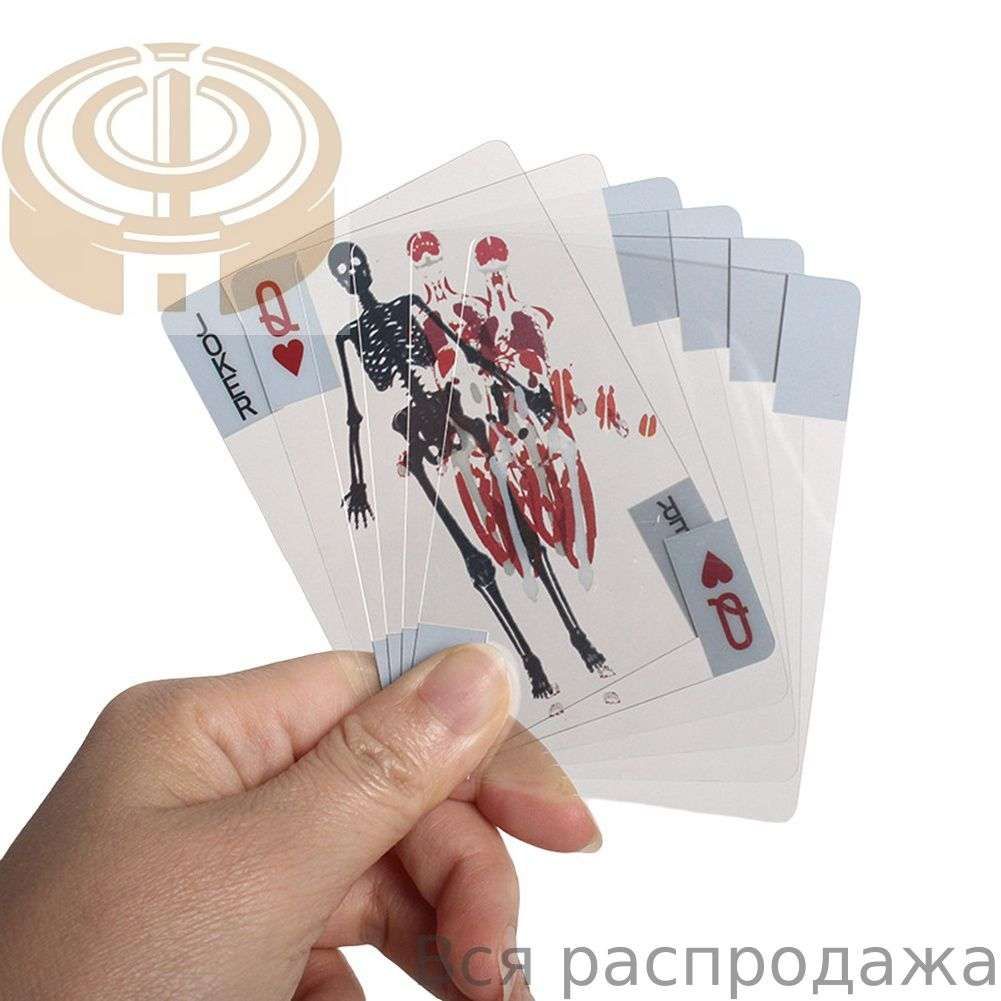 Колода игральных карт с анатомией человека в 3D-изображении