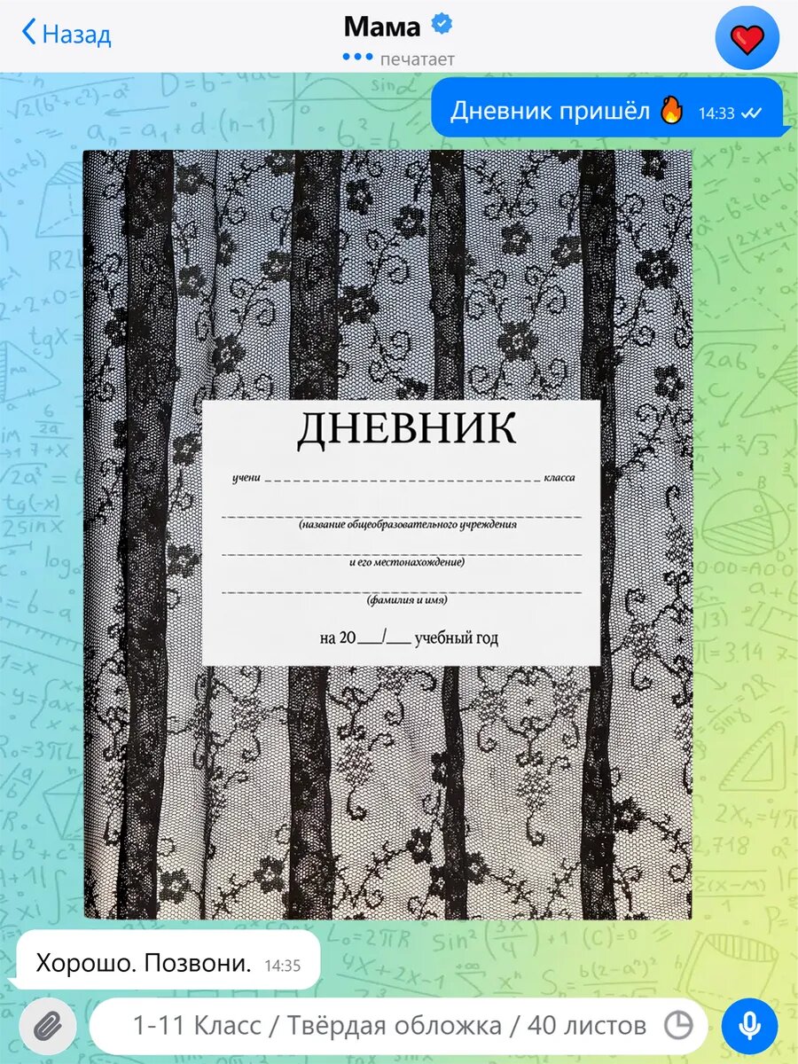 Школьный дневник с принтом y2k pinterest