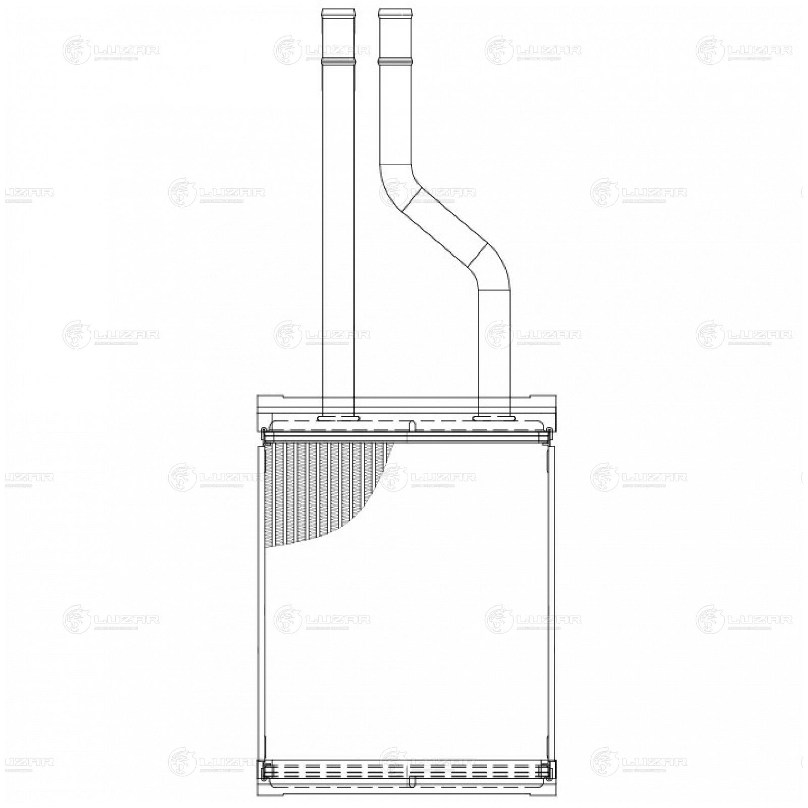 Радиатор отопителя, для Хендай HD120 1997- oem 972136B500 арт LRH0869