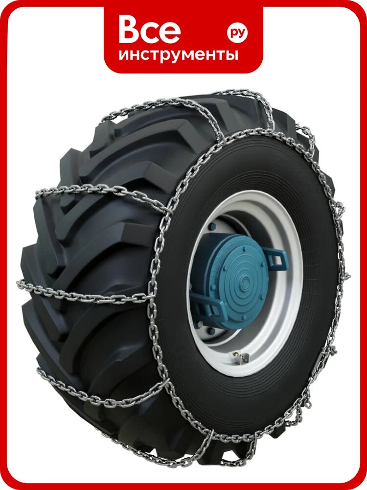 Цепи противоскольжения GROSCO 265/60 R18 Лесенка 6 мм, комплект 2 шт (12,1 кг) для внедорожников QY6L26560R18