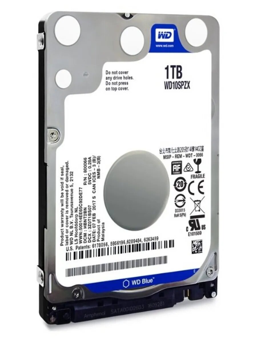 Жесткий диск WD Blue Mobile 1 TB (WD10SPZX)