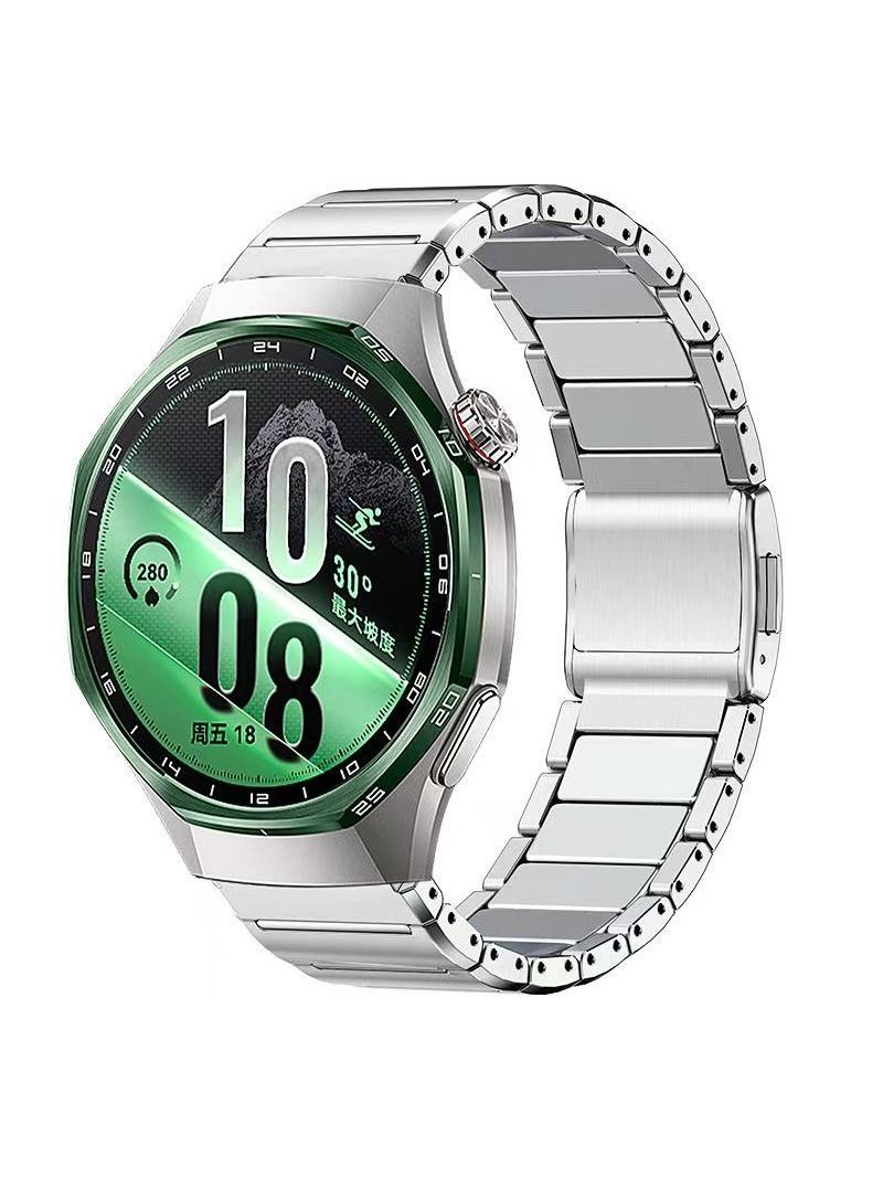 22мм титановая резиновая лента для Huawei Watch GT7 GT7pro 46mm / Runner 2 магнитная лента для Huawei Watch GT5 / GT6pro 46mm