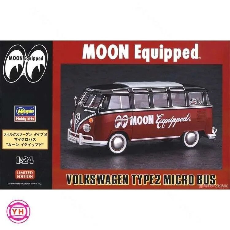 Модель сборки Hasegawa 1/24 Volkswagen 2 Mini Bus 'MOON Equipped' Limited Edition
