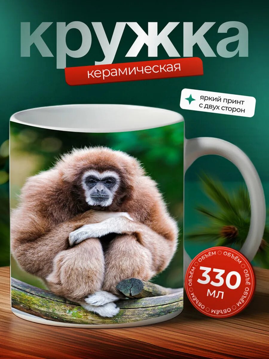 Кружка Гиббон животное 17,