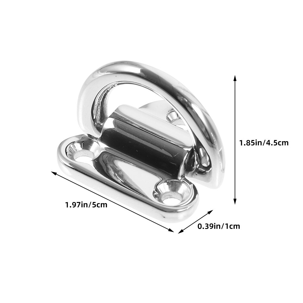 2Pcs Крюк Для Эвакуатора Из Нержавеющей Стали Серебристый 5.00X4.70X1.00Cm