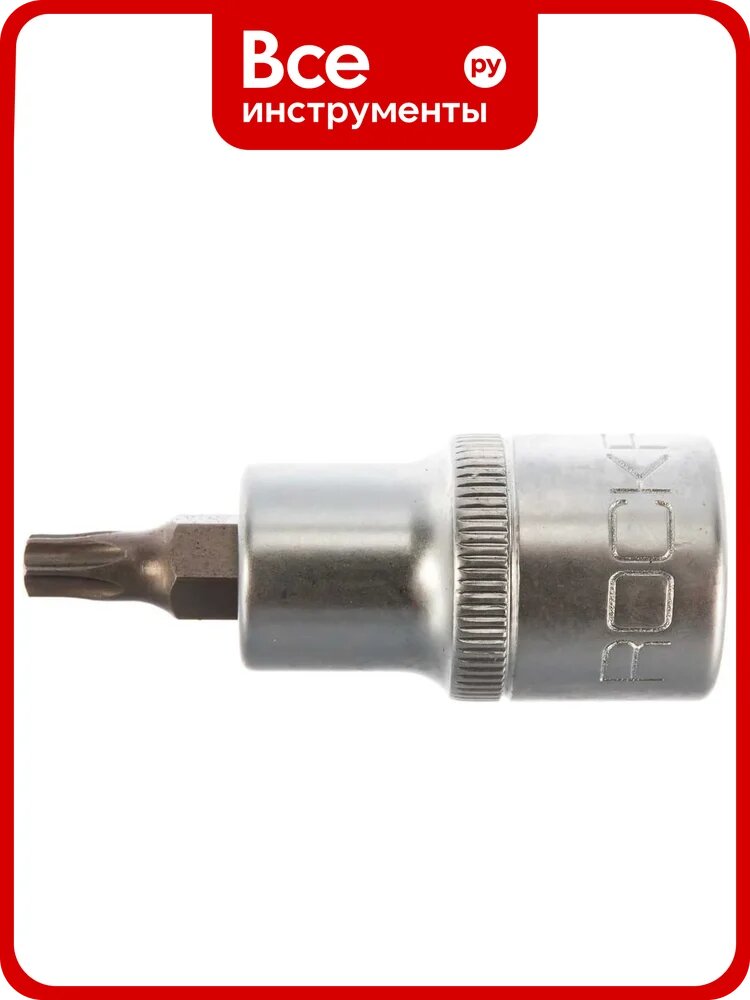 Головка-бита Premium TORX T30 с отверстием, 1/2"DR, L-55 мм Rockforce RF-34705530 Premium(46903)