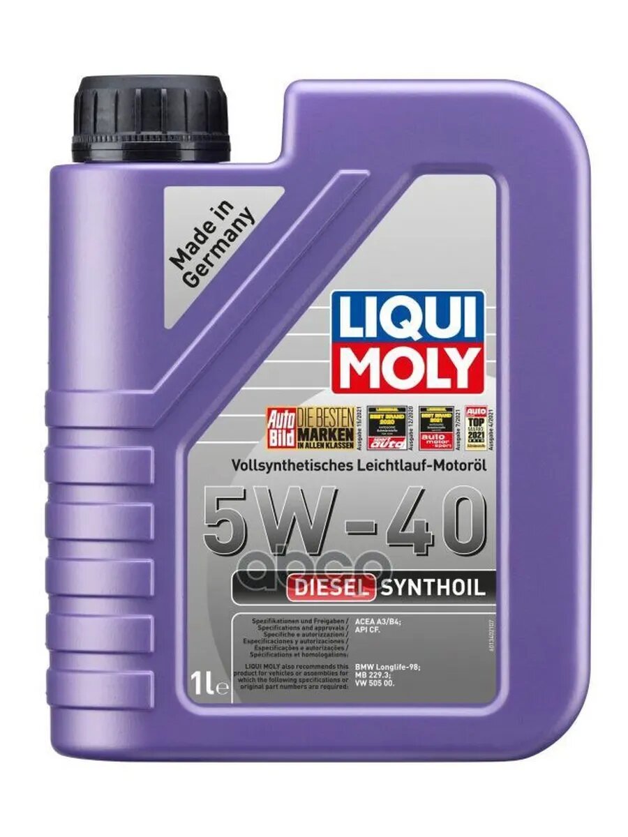 LIQUI MOLY Замена 1926 5W-40 Cf Diesel Syntoil 1Л (Синт. мото