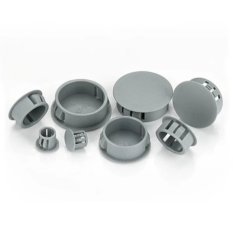 Заглушки HP нейлоновые круглые 5-100 мм 6mm-50pcs, Серый, Gray