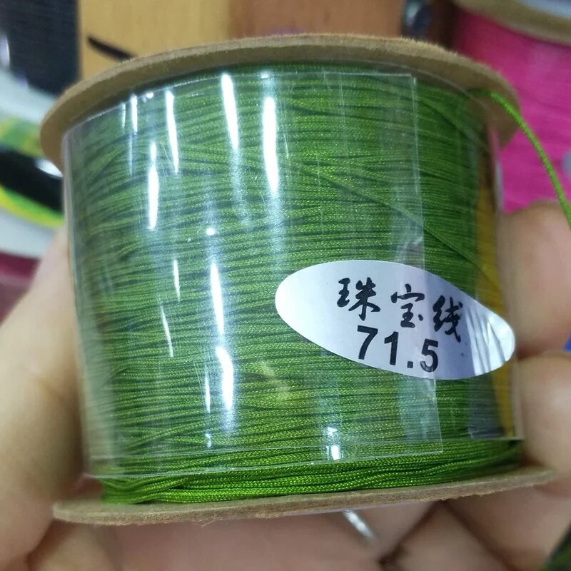 Красный нейлоновый шнур 0,6 мм 120 м Зеленый, Army Green
