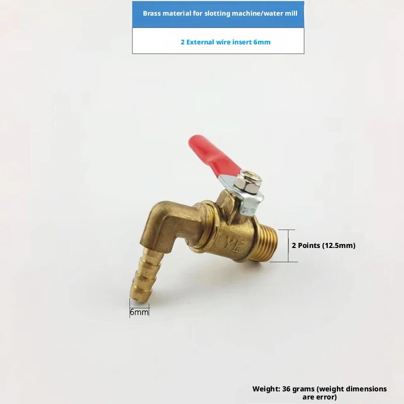 Латунный локоть DN8 1/4" BSPP M14*1.5