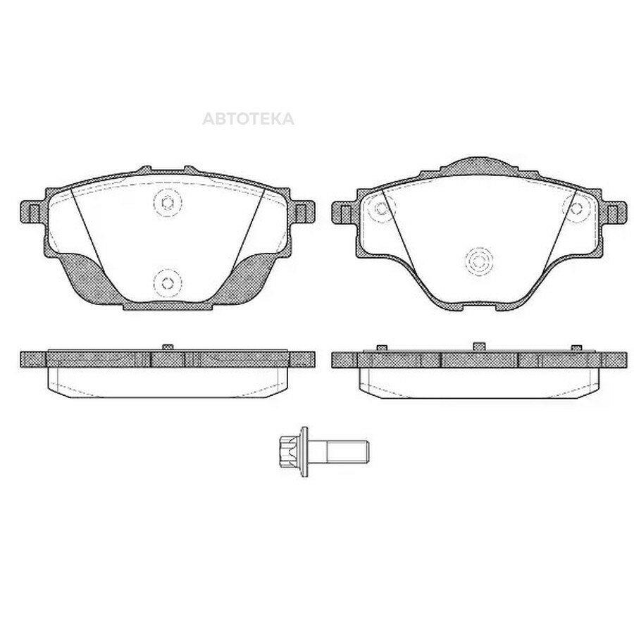 Колодки тормозные PSA C4/308 13- задн. REMSA 155700
