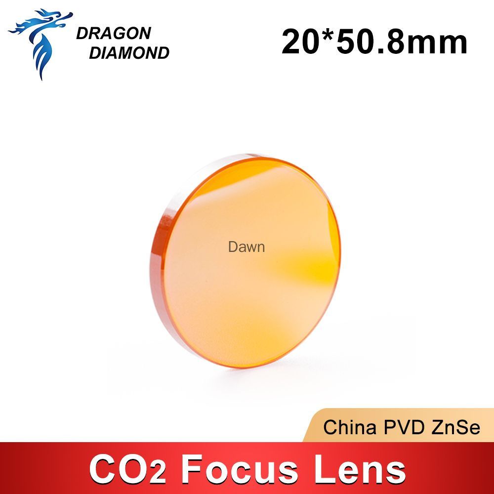 2 шт. Фокус-линзы D20mm China CO2 ZnSe fl50,8мм для лазерной гравировальной резки