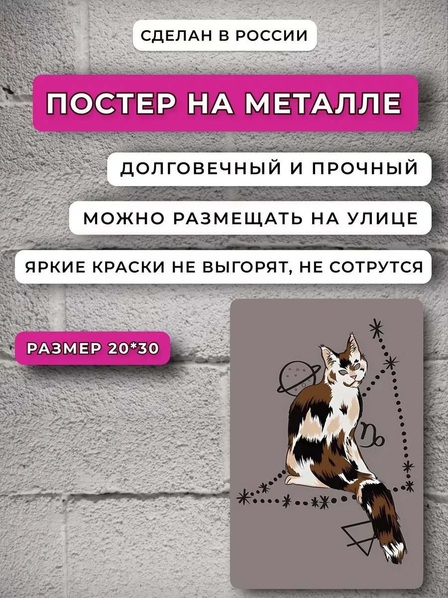 Котик козерог постер — фото 1