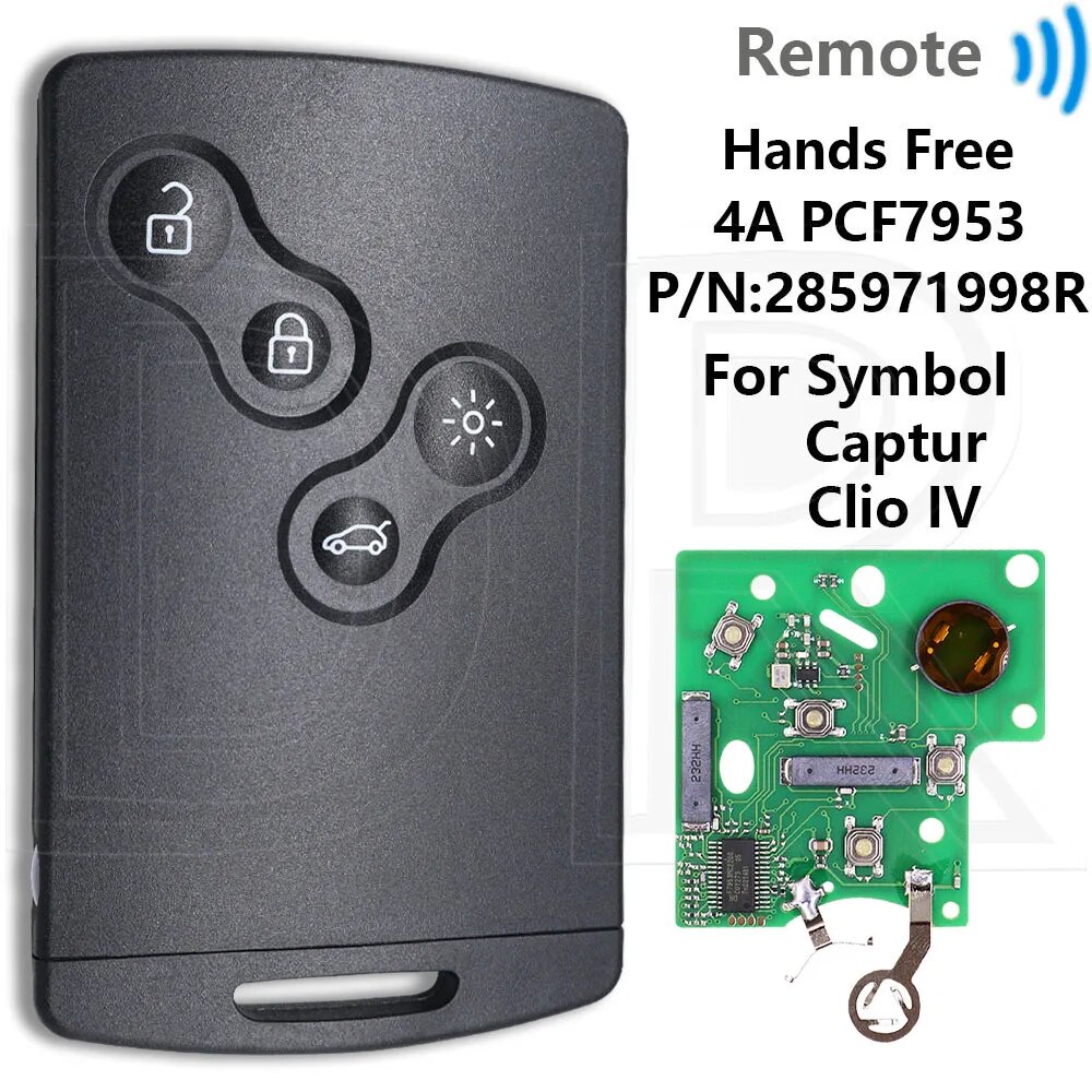 Отличный чип ID46/4A Half Smart/Hands Free, автомобильный Hands Free Clio IV, VA2 Blade