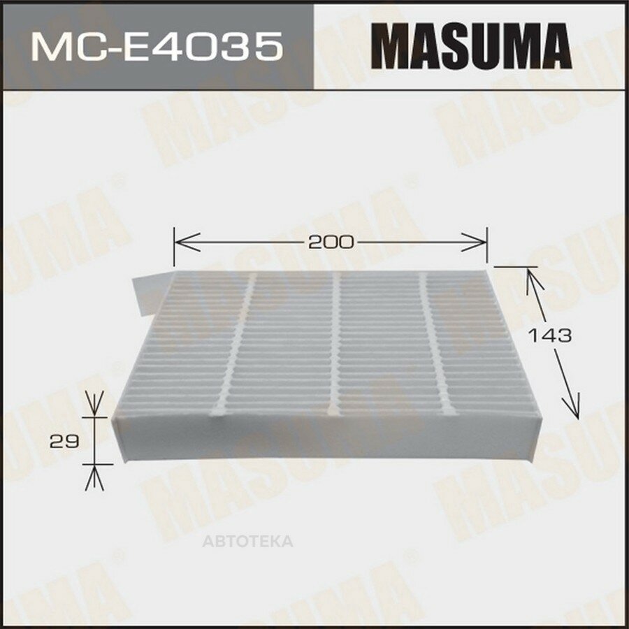 Салонный фильтр AC0162 MASUMA OPEL/ AGILA/ V1200 V1300 08- (1/40) MASUMA MCE4035