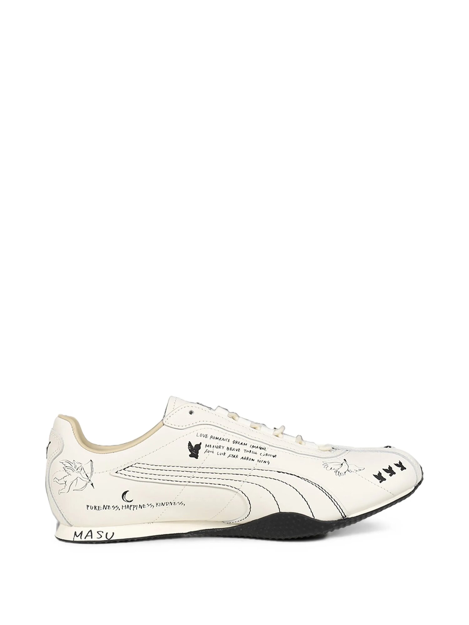 Кроссовки X Masu H-Street Boys Note graphic-print leather sneakers