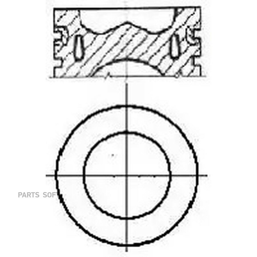 PISTONS 88.00mm, F1A EQ A354126 0.60MM от официального дистрибьютора, NURAL, артикул 8713800810