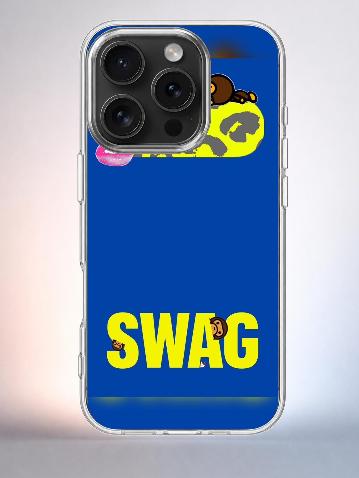 Чехол iPhone 15 Pro Обезьяна BAPE Y2K Indie Sleaze
