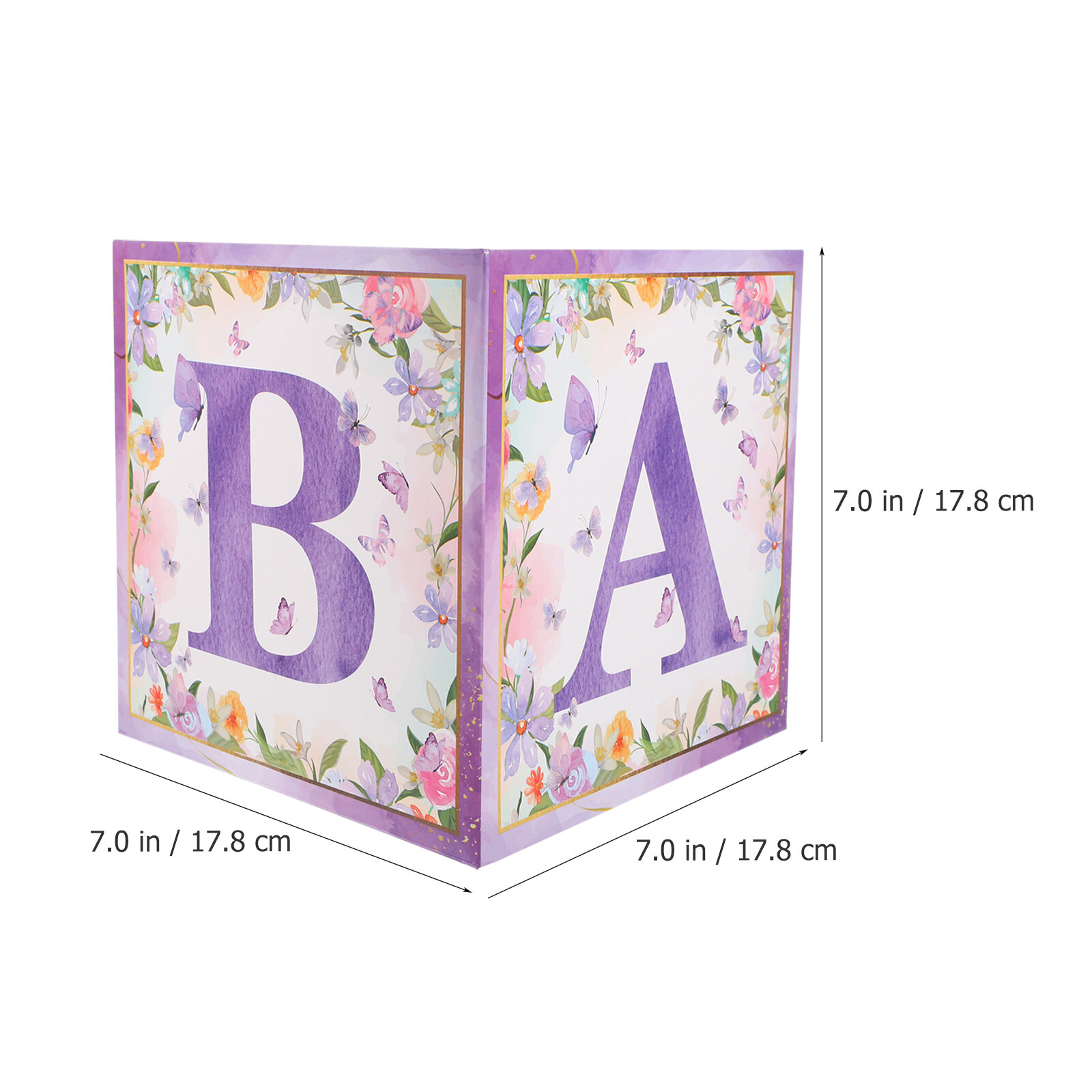 Коробка Для Цветов С Бабочками 1 Штук Размер 17.80X17.80X17.80Cm Декор Для Дня Рождения Веселый И Надежный