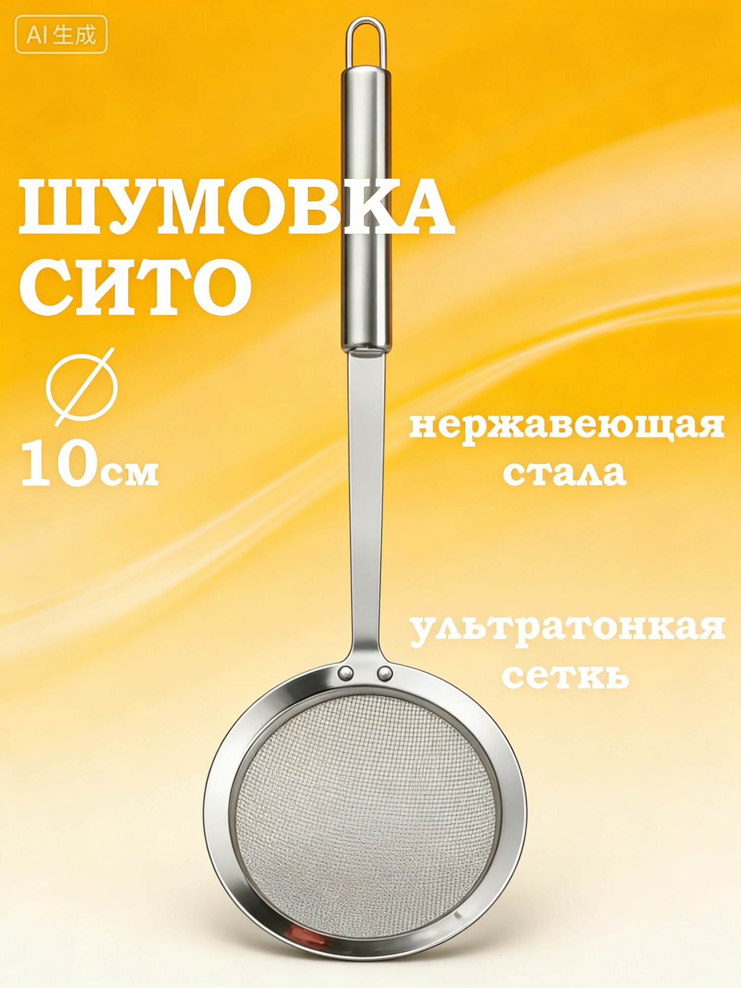 IKEA Сито для фритюра, диаметр 10 см, 1 предм.-