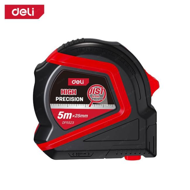 DP5523 Deli Рулетка с магнитным зацепом Deli DP5523 5м*25мм, метрическая