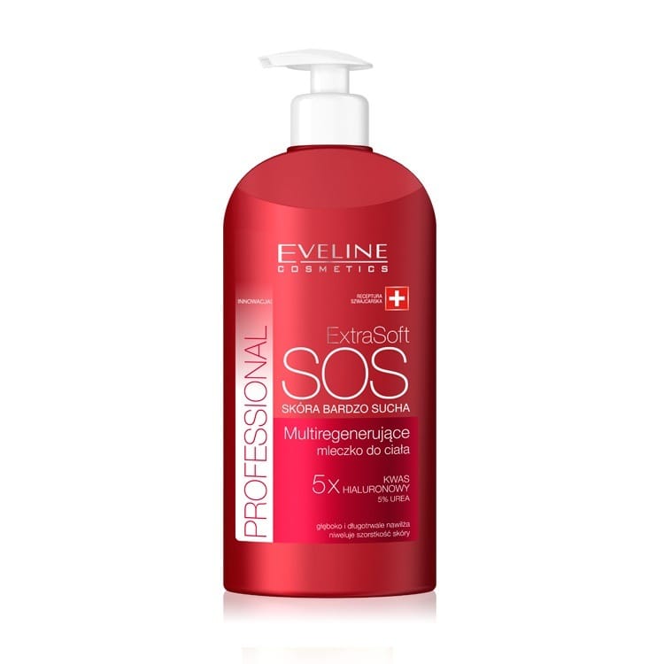 Молочко для тела Eveline Extra Soft SOS мультивосстанавливающее, 350 мл