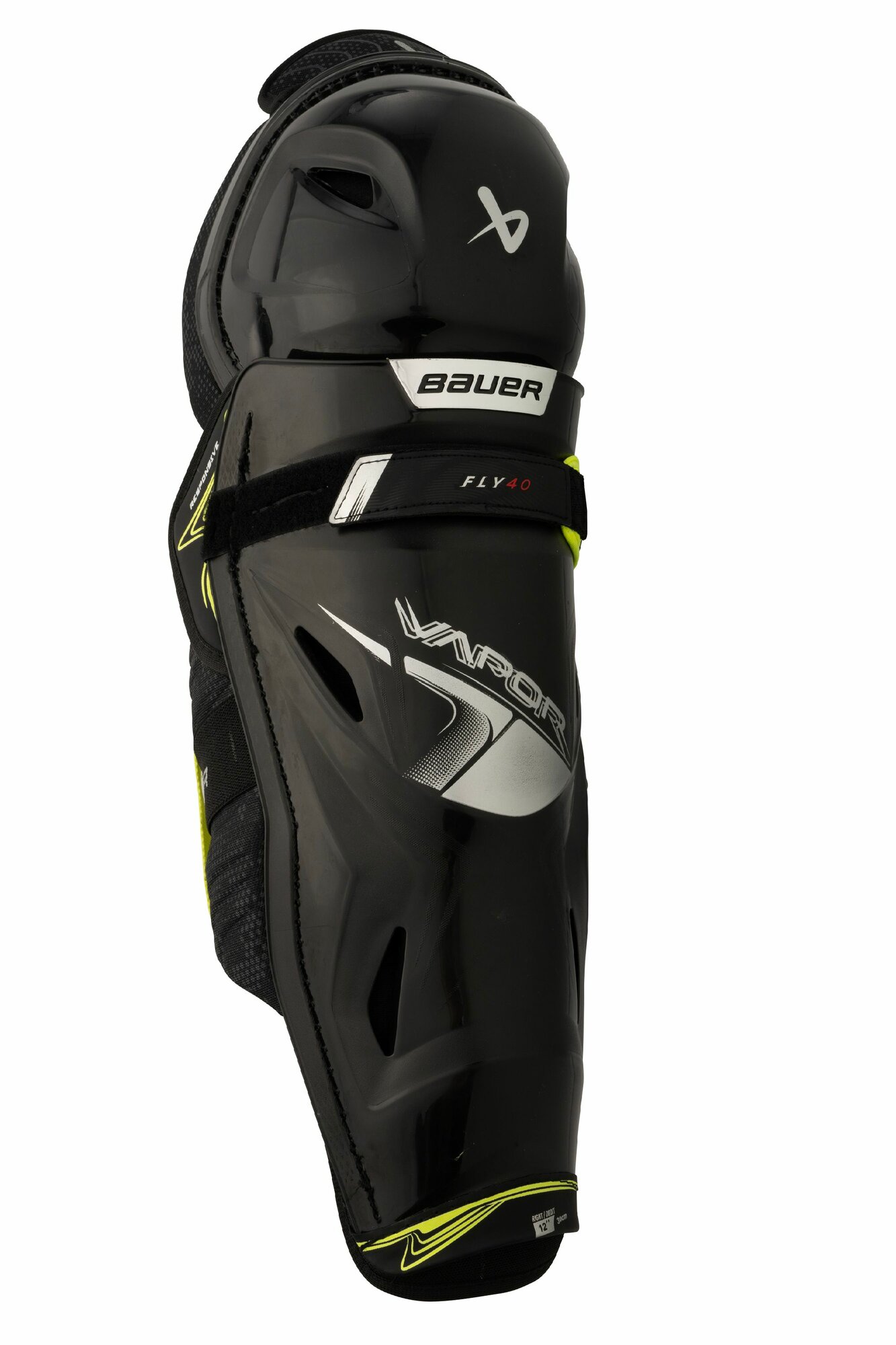 Щитки хоккейные BAUER S25 VAPOR FLY40 SHIN GUARD JR/12 Черный
