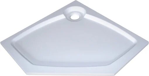 Поддон для душа GuteWetter Deluxe 100x100x2 P 100x100 см, низкий, пятиугольный, российский