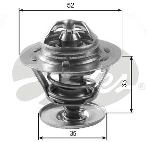 Термостат GATES TH12592G1 FORD Fiesta III, Focus 98-04, Maverick 01, Mondeo I, II/MAZDA Tribute